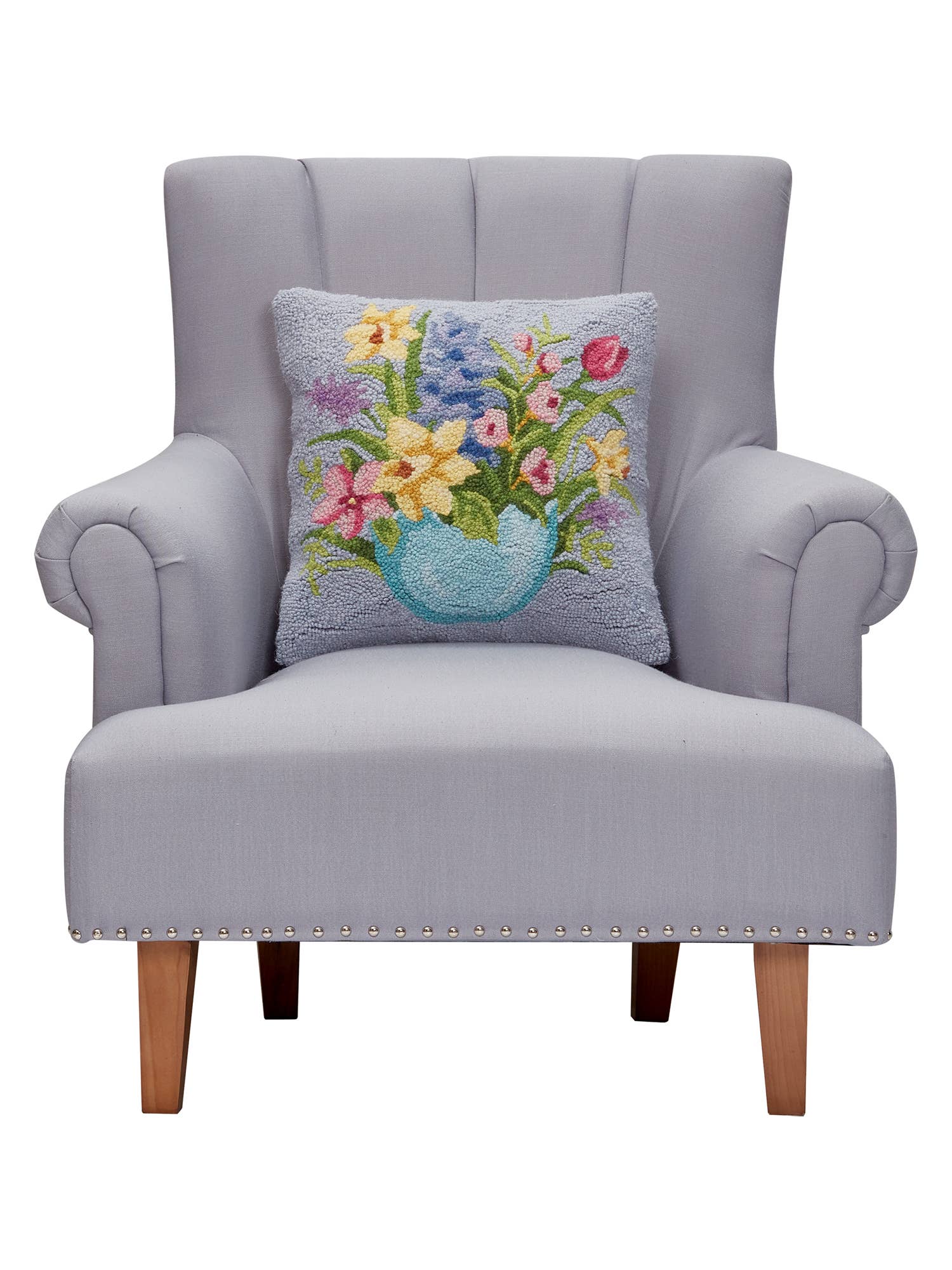 Floral Egg Hook Pillow – Brick and Row