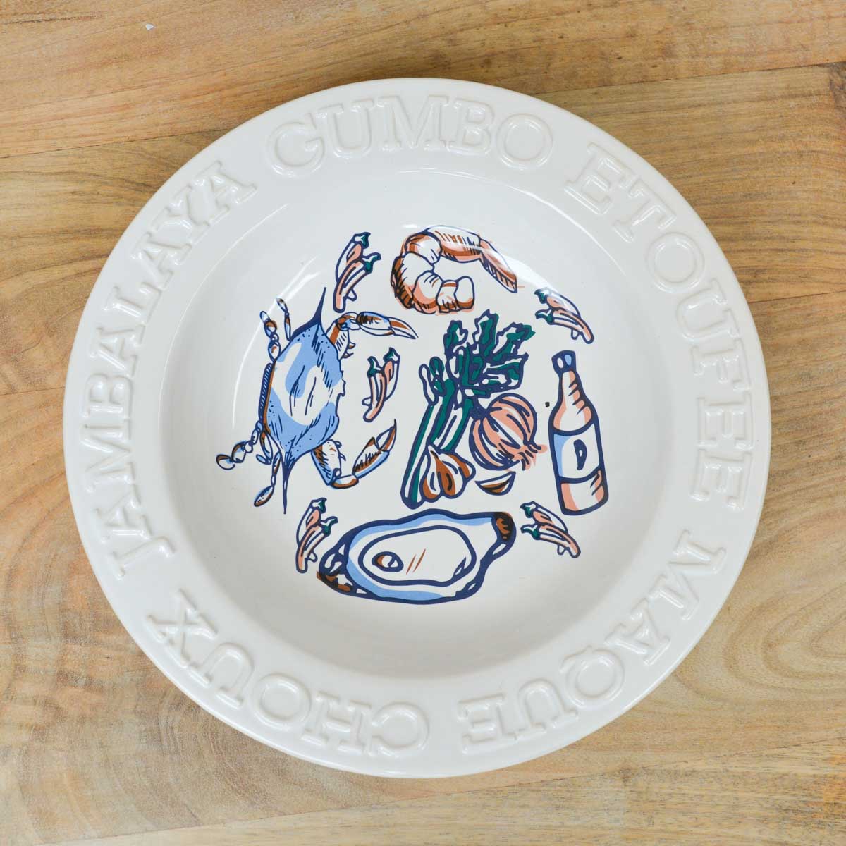 Louisiana Love Gumbo Bowl White/Multi – Brick and Row